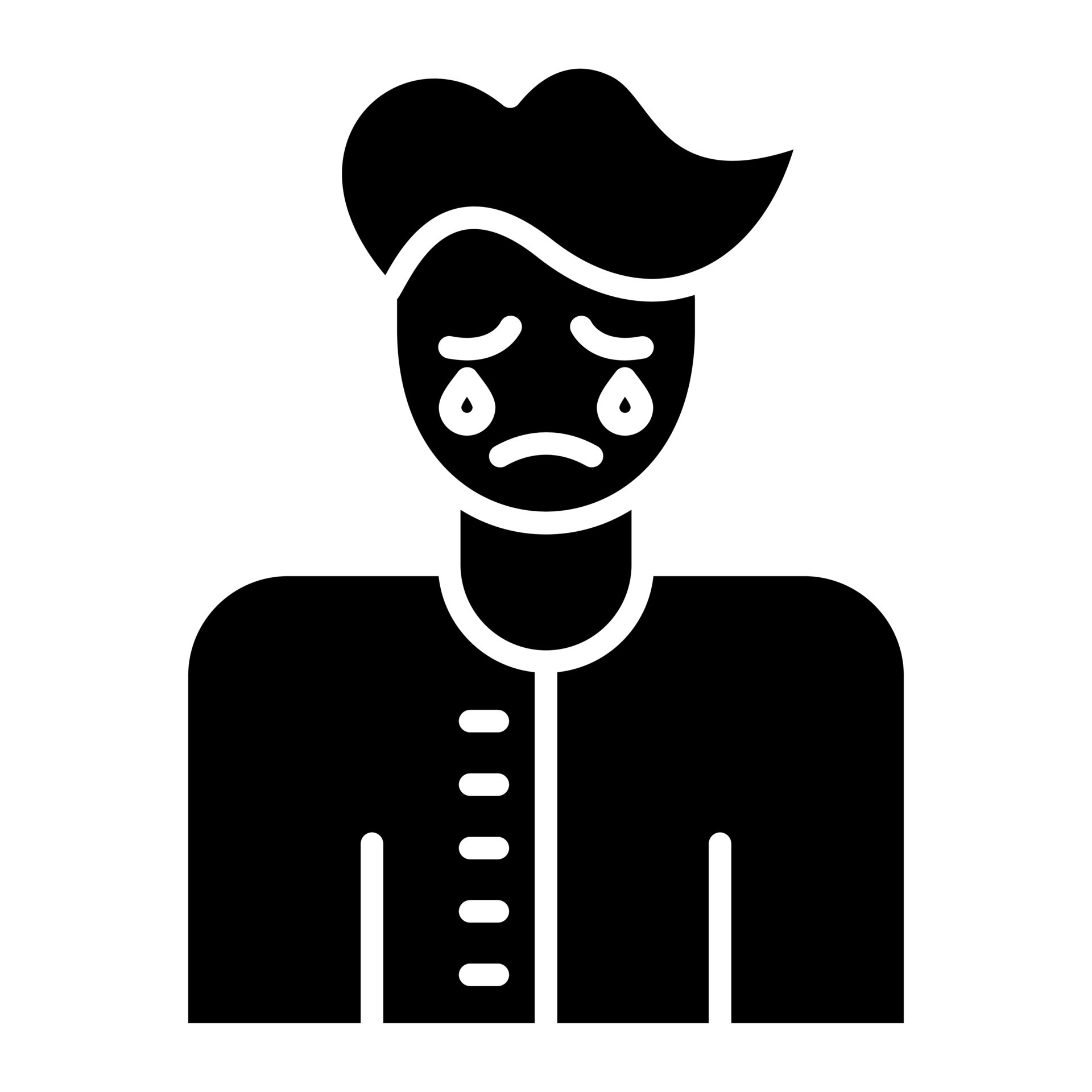 Grief vector icon 21708393 Vector Art at Vecteezy