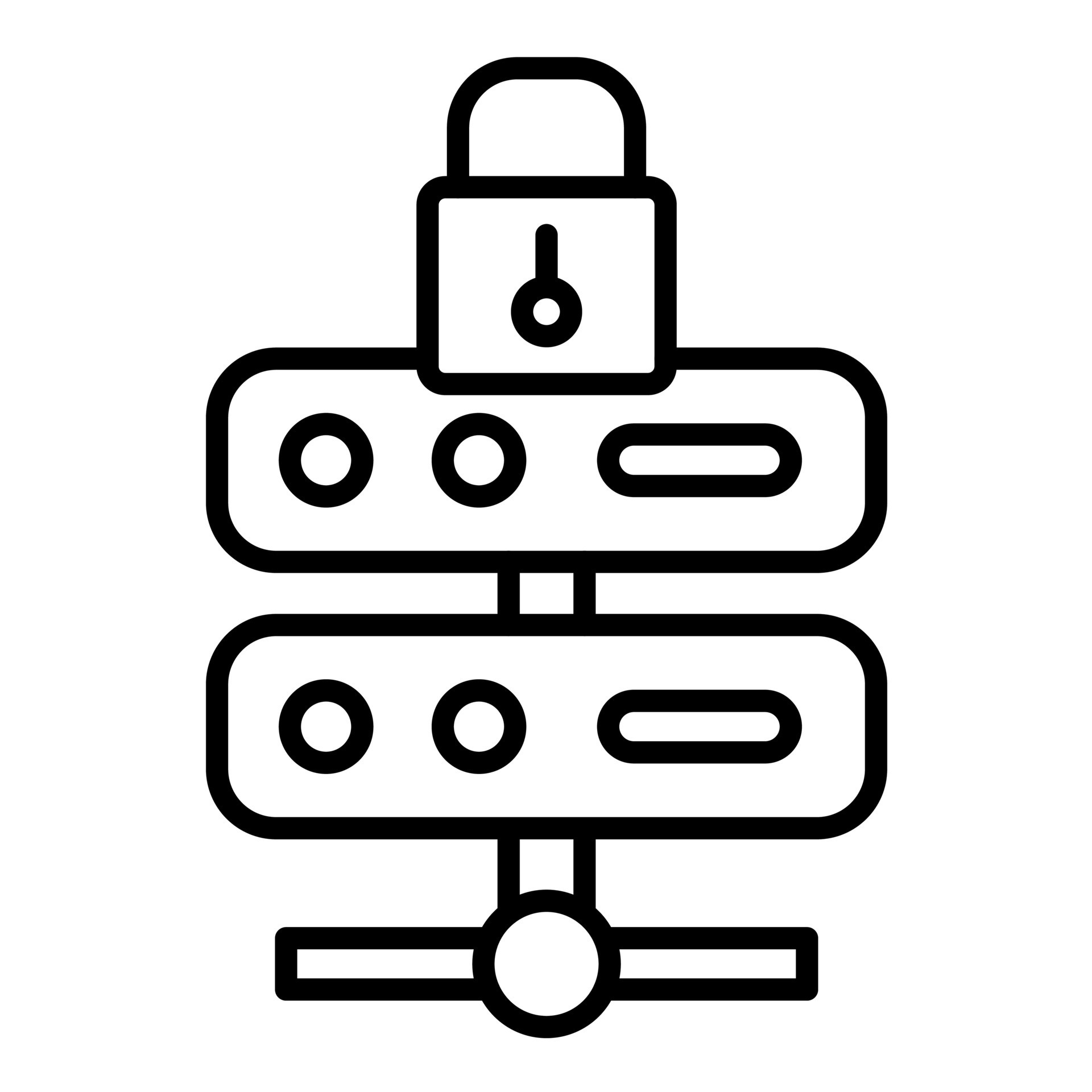 Server Locked vector icon 21708410 Vector Art at Vecteezy