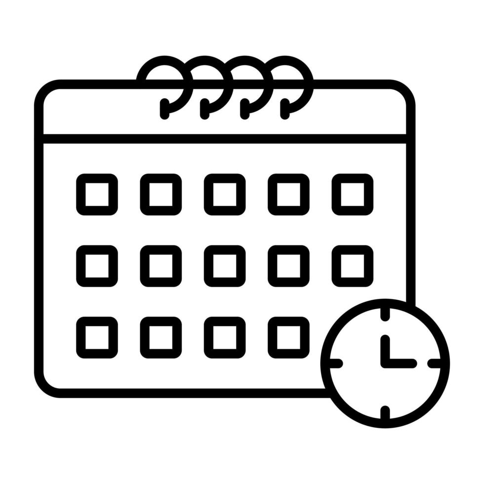 Schedule vector icon 21708540 Vector Art at Vecteezy