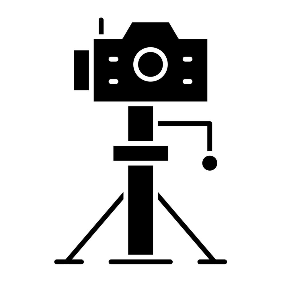 Tripod Camera vector icon 21708726 Vector Art at Vecteezy