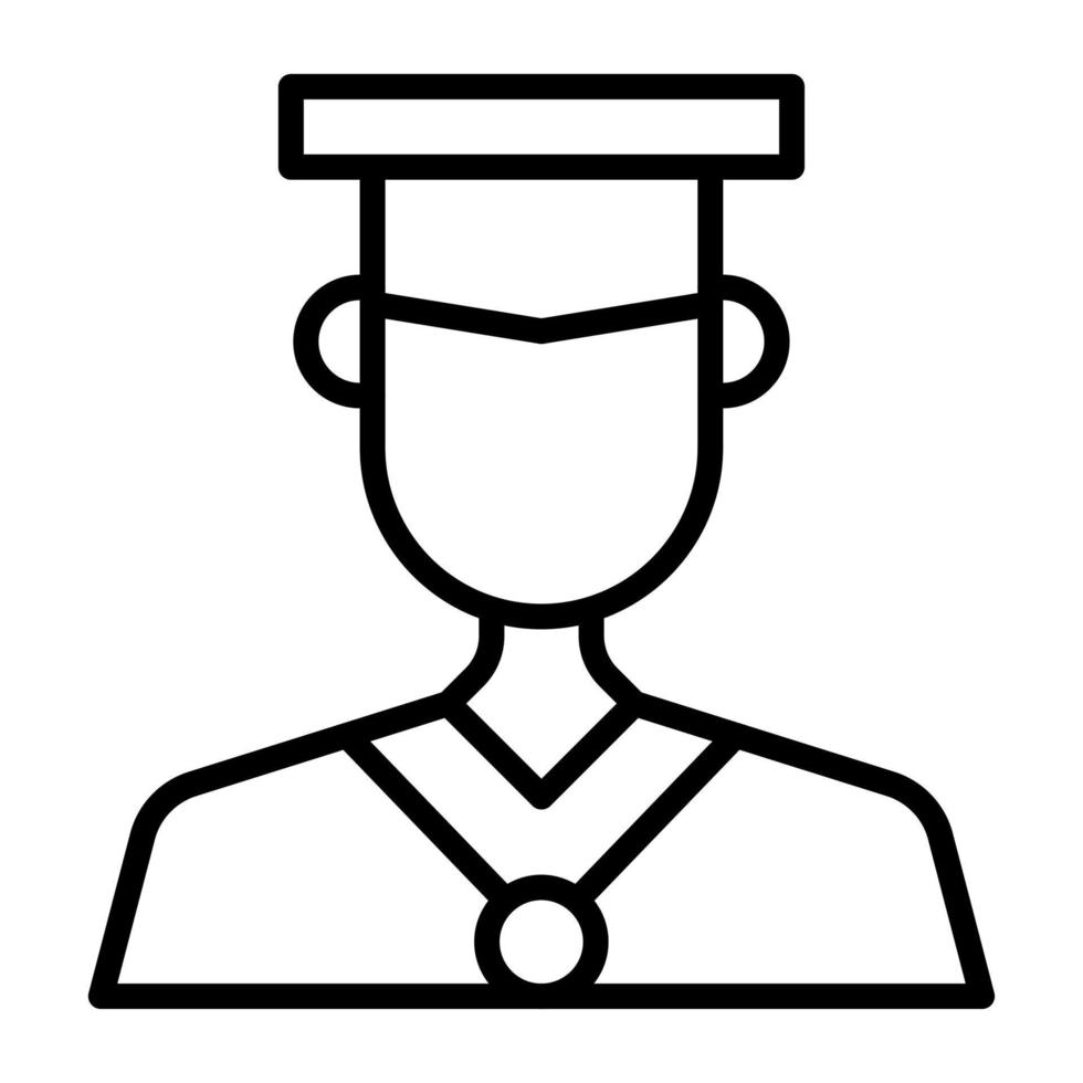 Bachelor vector icon 21708760 Vector Art at Vecteezy