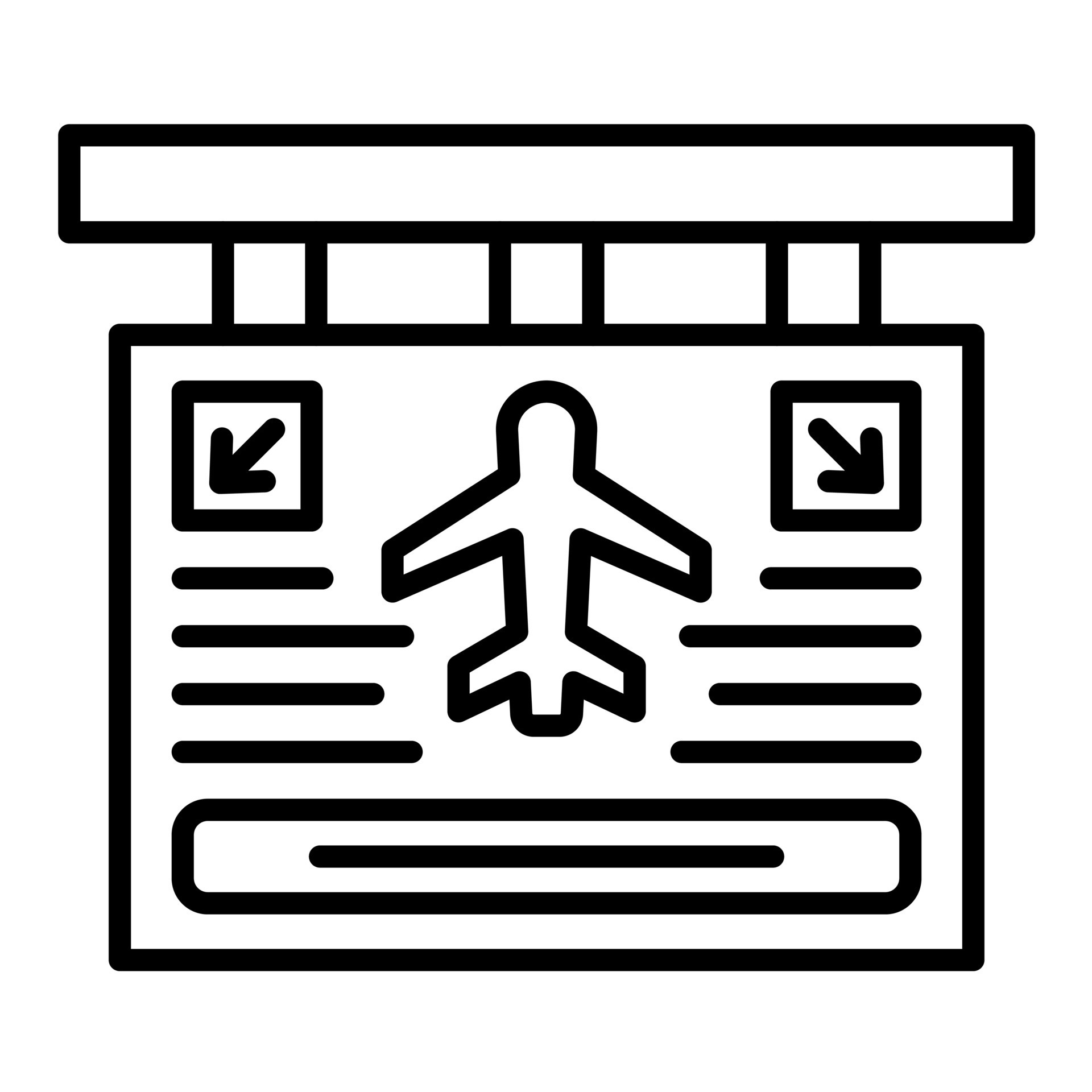 Boarding Gate vector icon 21708914 Vector Art at Vecteezy