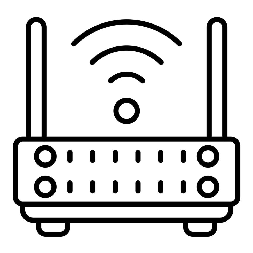 Router vector icon 21708975 Vector Art at Vecteezy