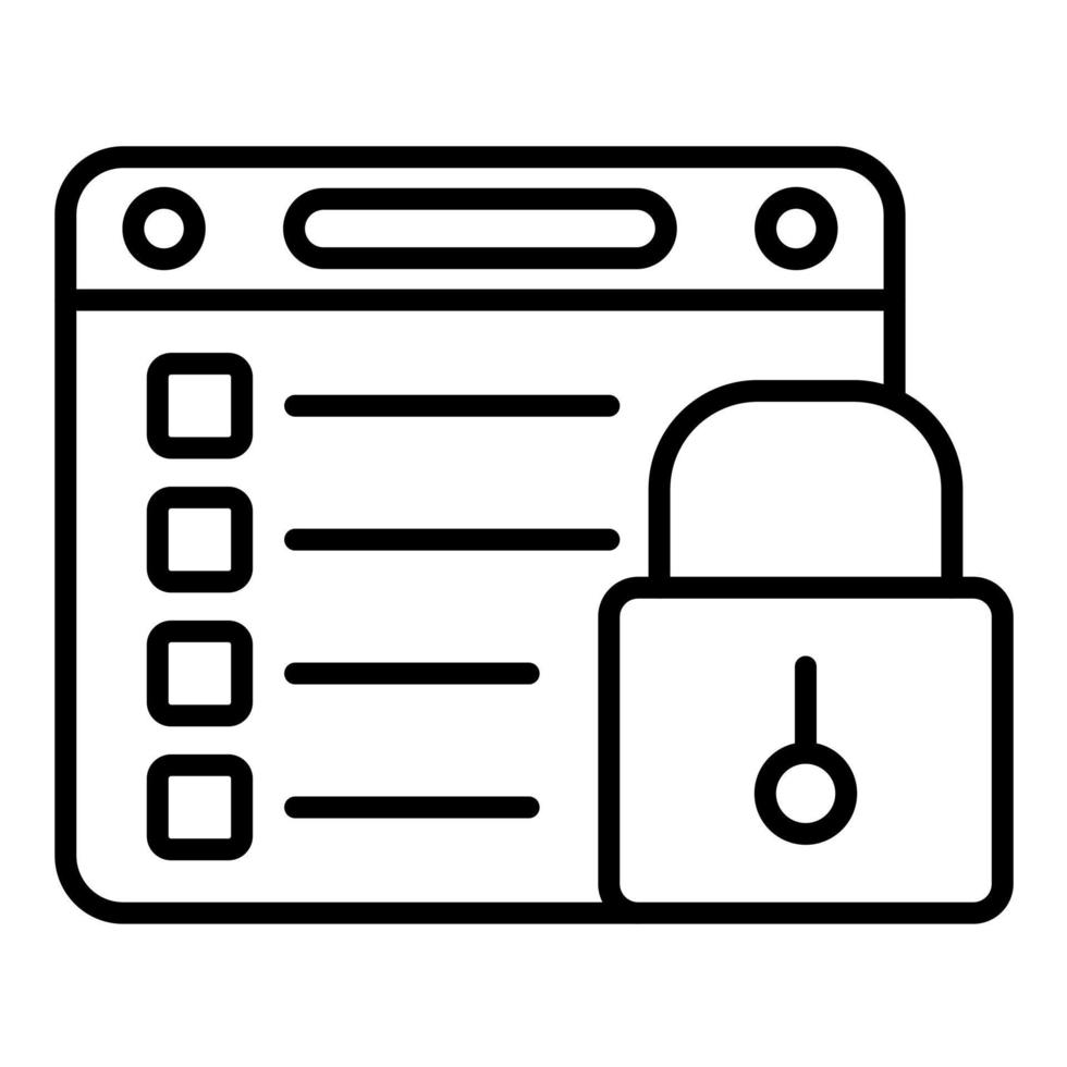 Website Security Vector Icon 21711537 Vector Art At Vecteezy