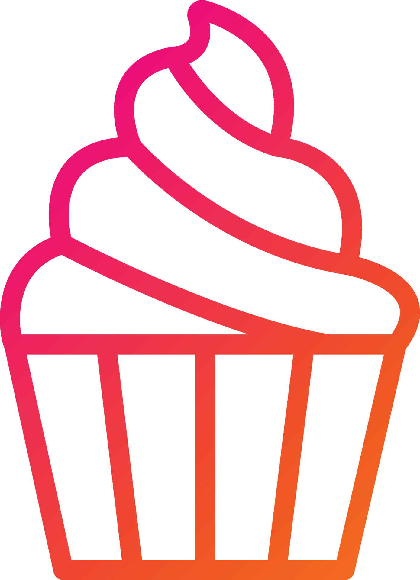 Cup Cake Vector Icon Design Illustration 21716157 Vector Art At Vecteezy