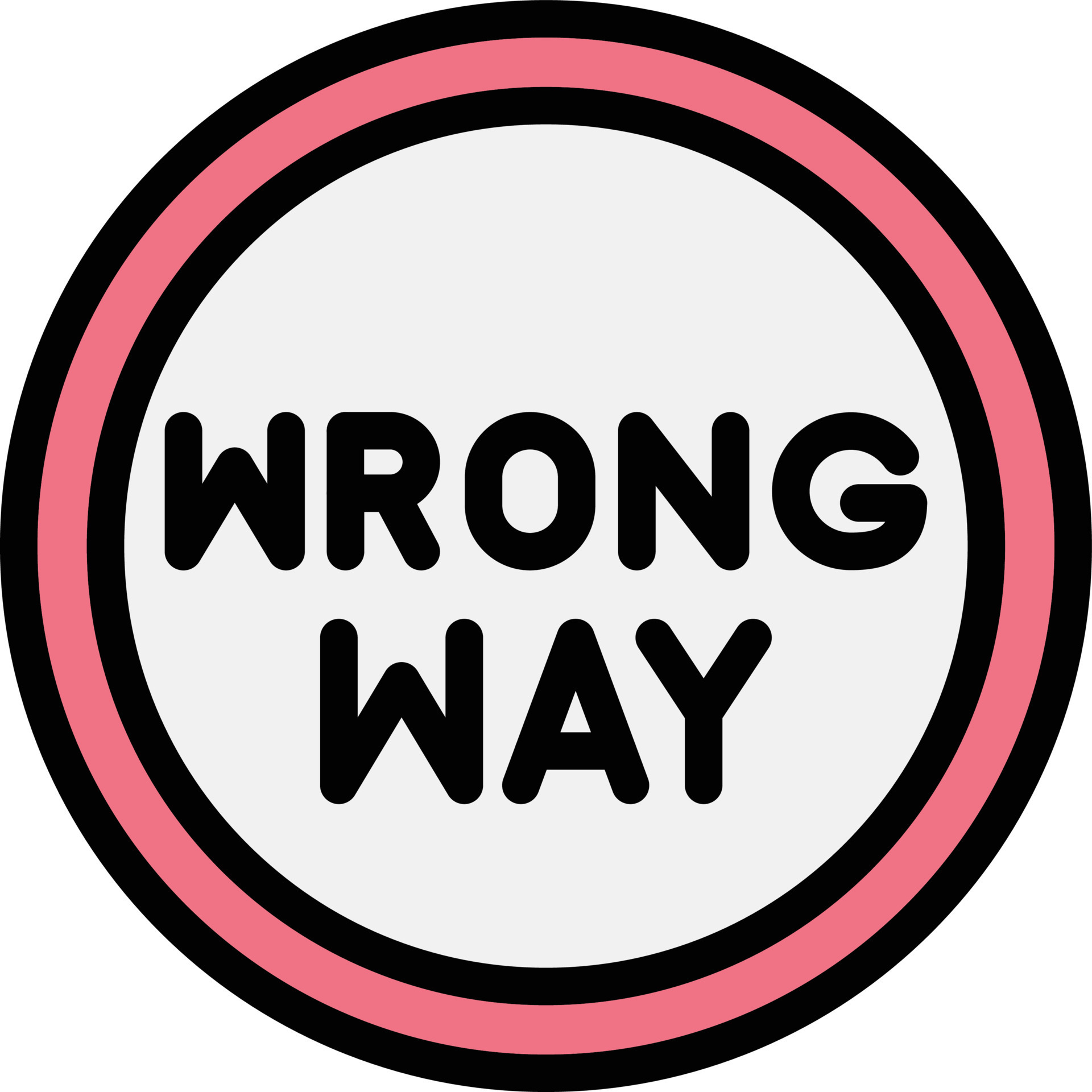 Wrong way Vector Icon Design Illustration 21716211 Vector Art at Vecteezy Wrong way Vector Icon Design Illustration 21716211 Vector Art at Vecteezy