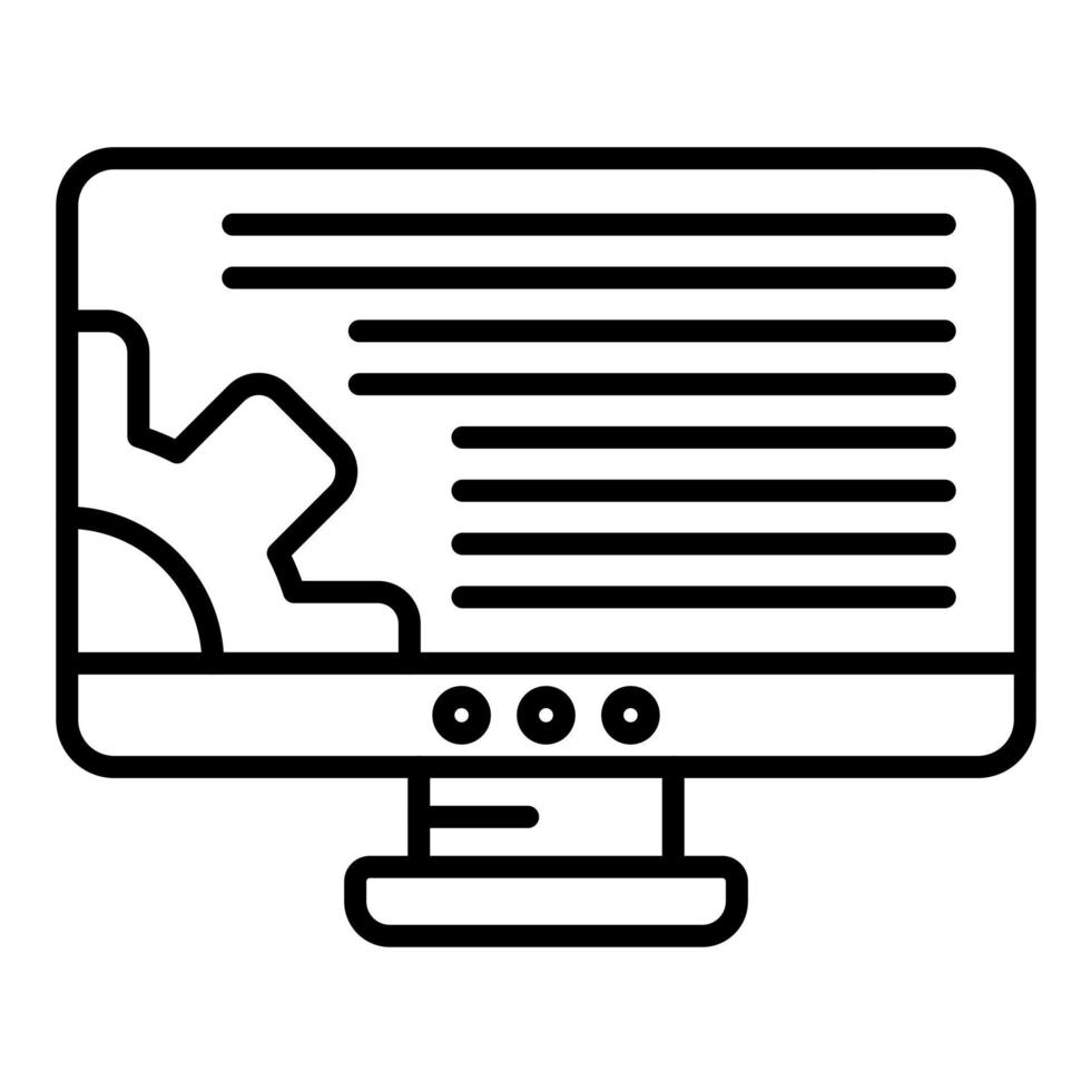 Program Interface vector icon 21716439 Vector Art at Vecteezy