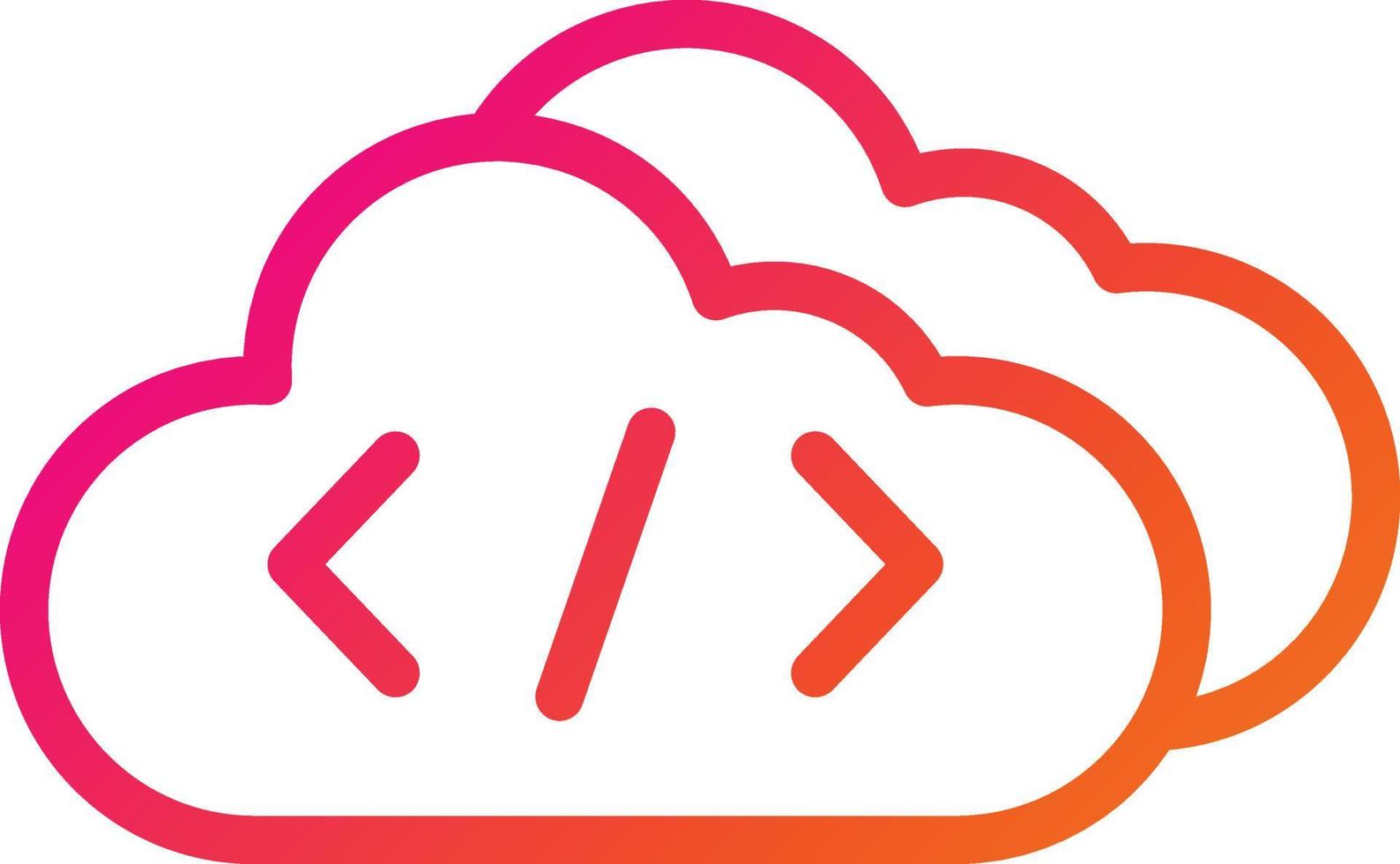 Cloud coding Vector Icon Design Illustration 21716534 Vector Art at ...