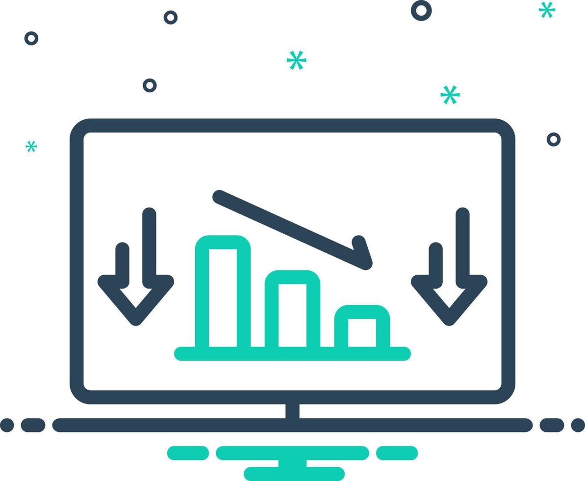 mix icon for decrease 21719146 Vector Art at Vecteezy