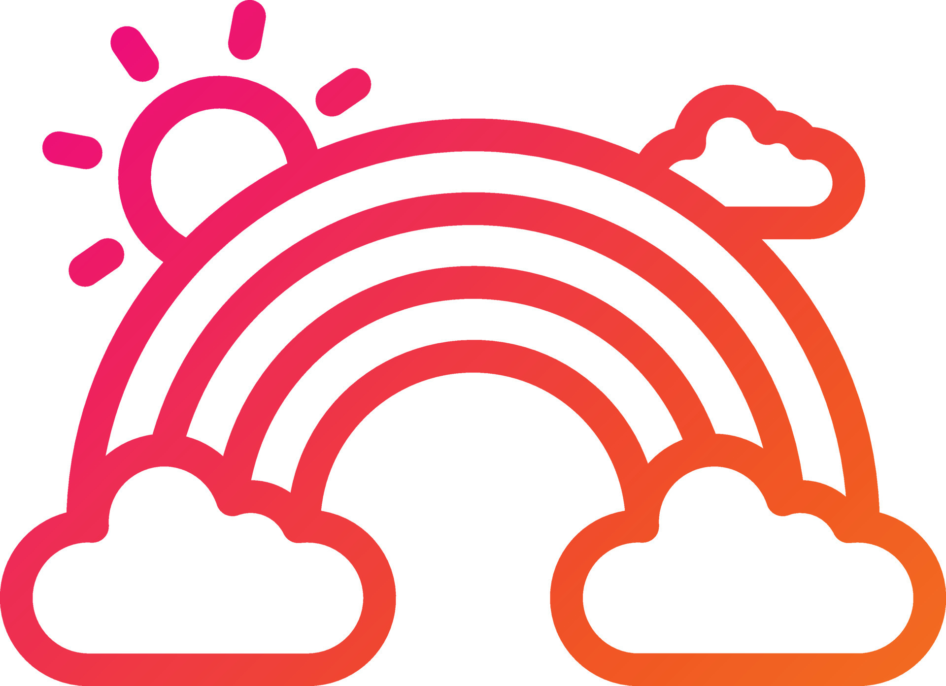 Rainbow Vector Icon Design Illustration 21721940 Vector Art at Vecteezy