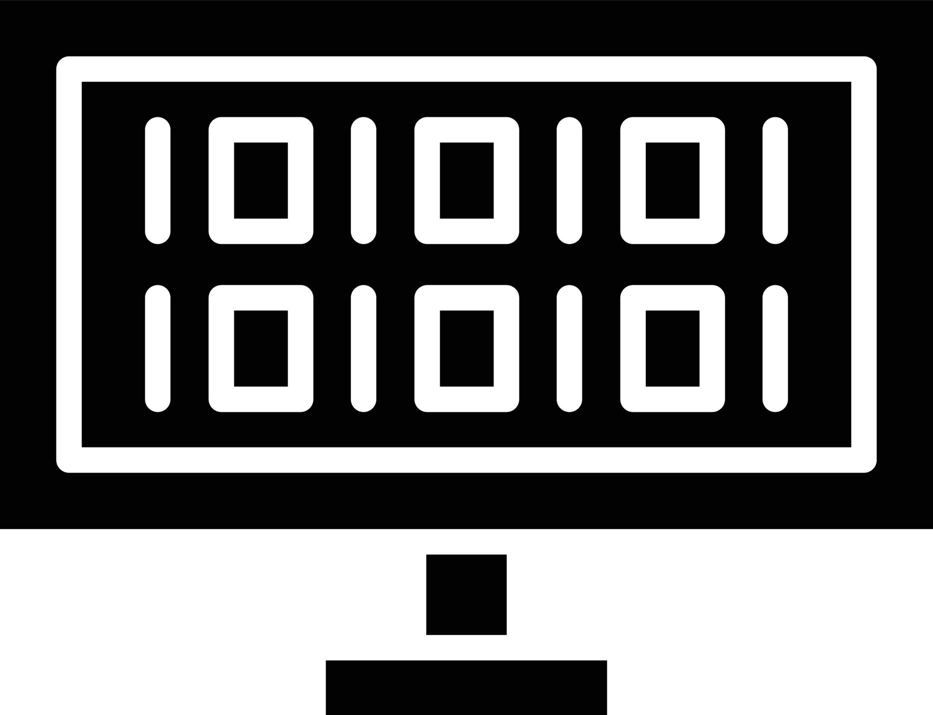 Binary Vector Icon Design Illustration 21721968 Vector Art At Vecteezy