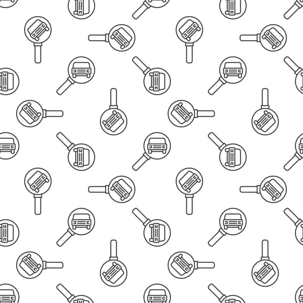 Carsharing Car Search Vector Magnifying Glass Concept Seamless Pattern 21723178 Vector Art At