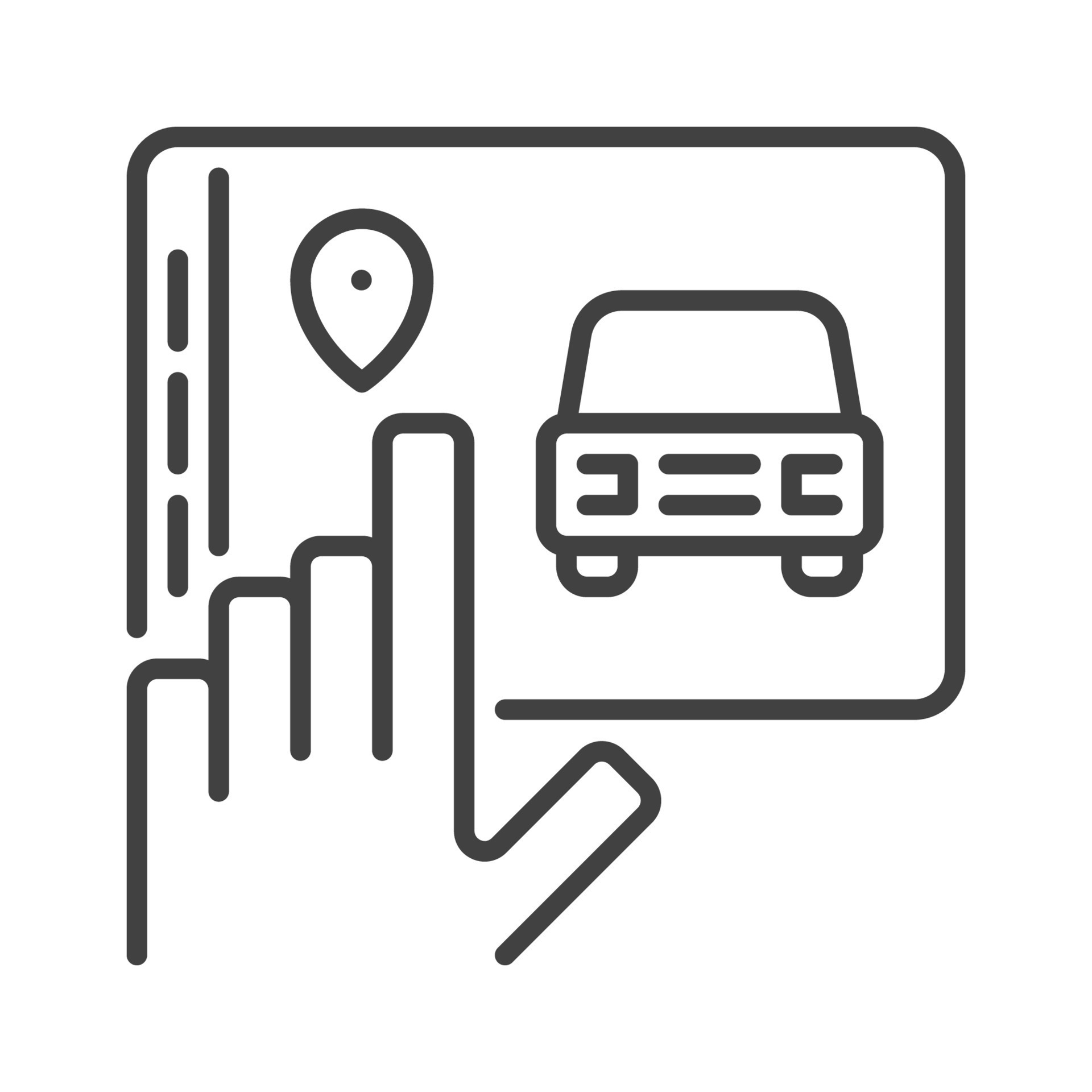 Tablet With Carsharing App Vector Concept Outline Icon 21723248 Vector