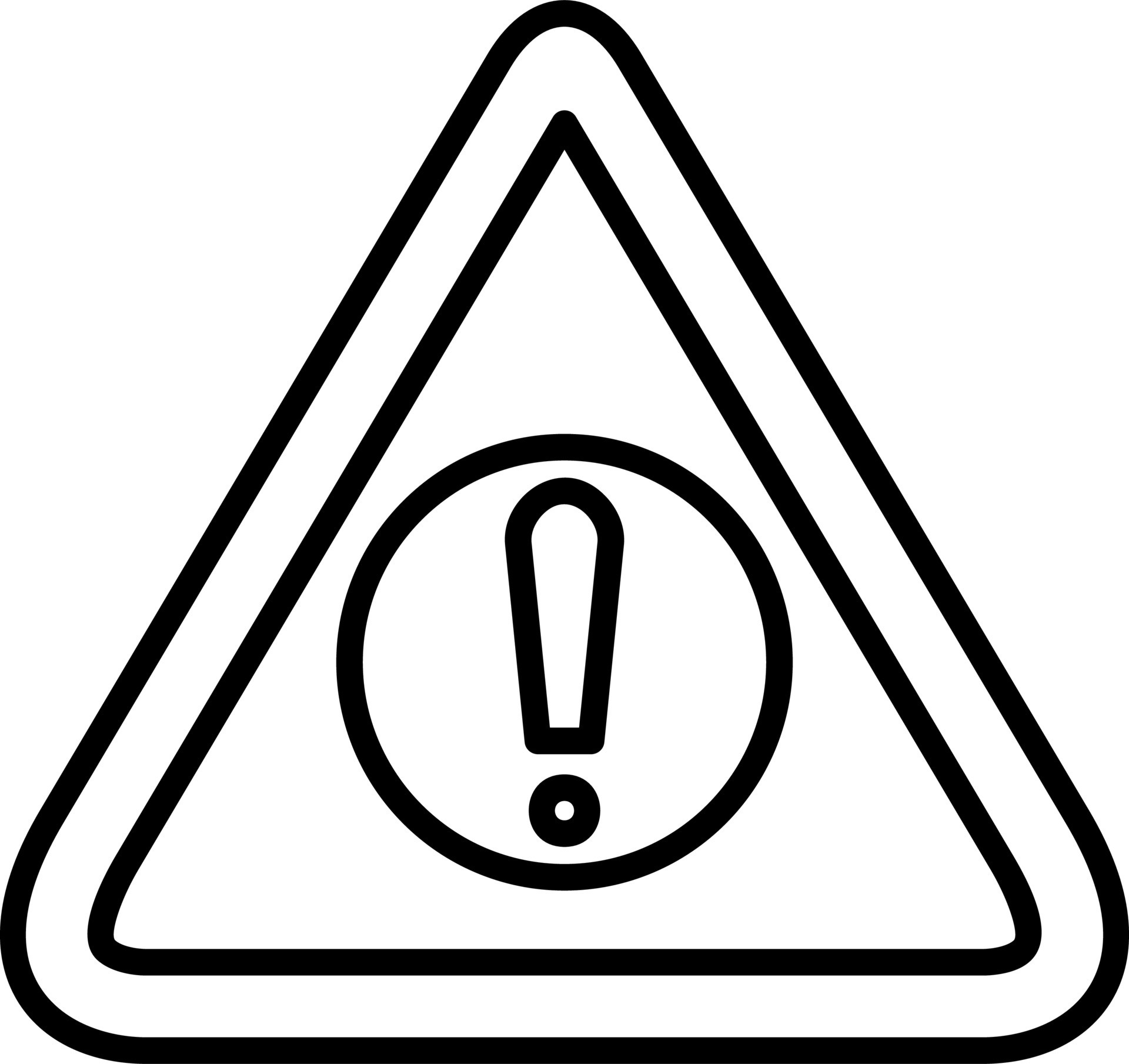 Warning vector icon 21723801 Vector Art at Vecteezy
