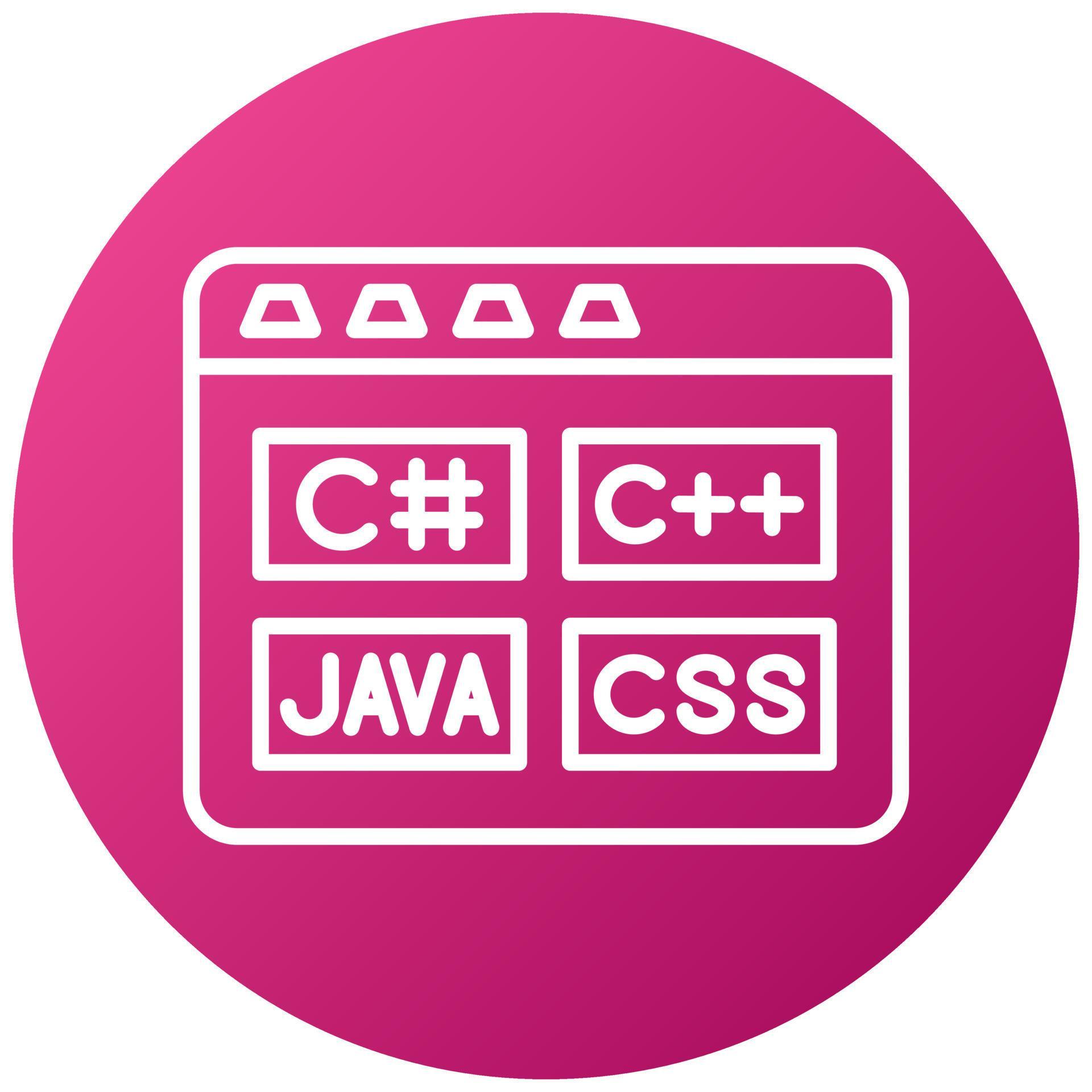 Coding Language Icon Style 21724717 Vector Art at Vecteezy