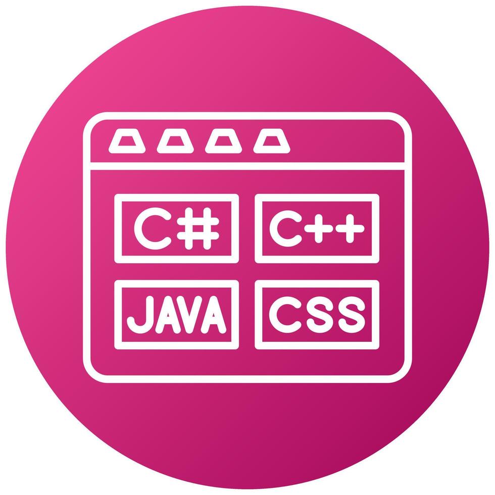 Coding Language Icon Style 21724717 Vector Art at Vecteezy