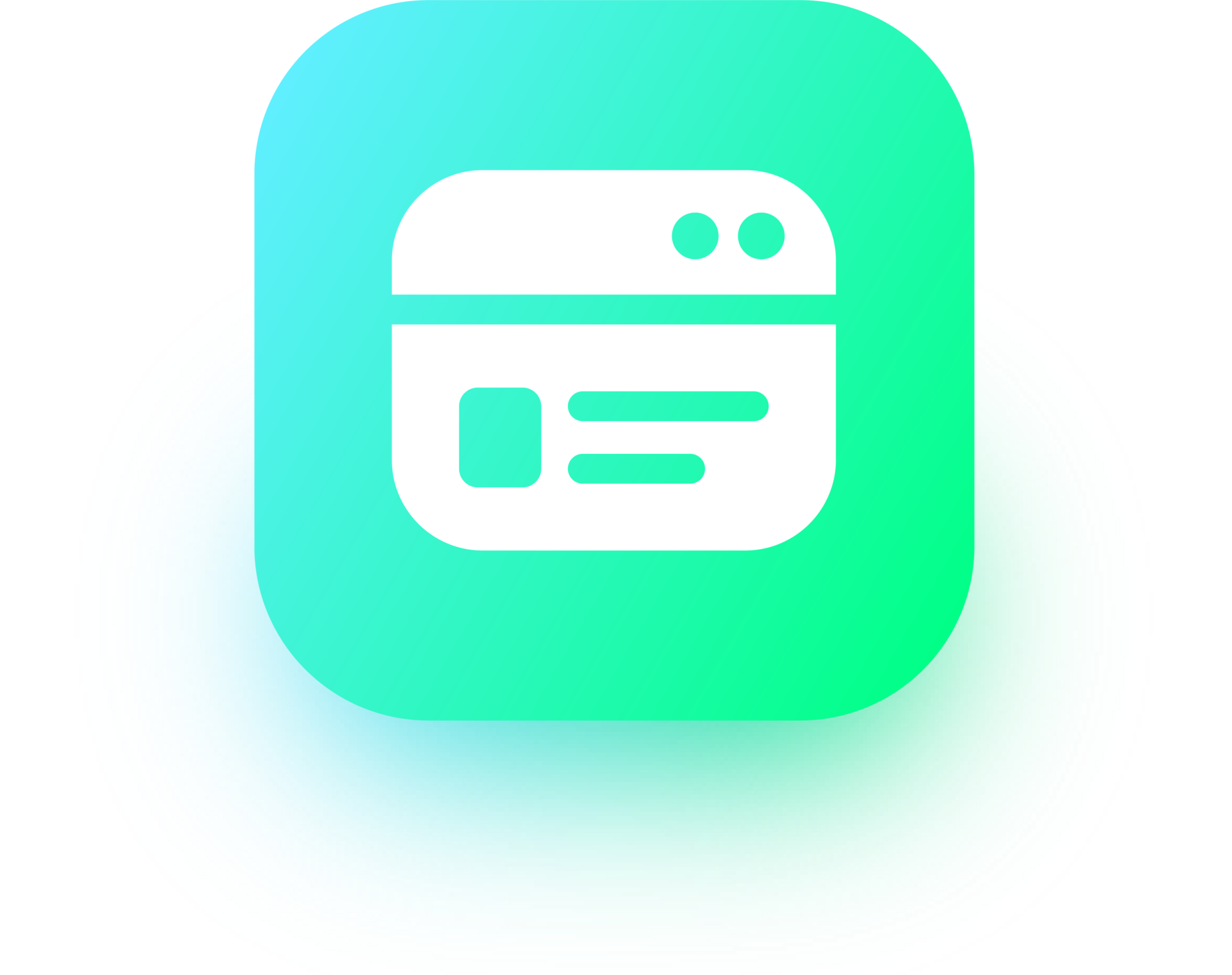 Credit Card Icon In Square Gradient Colors Payment Card Signs