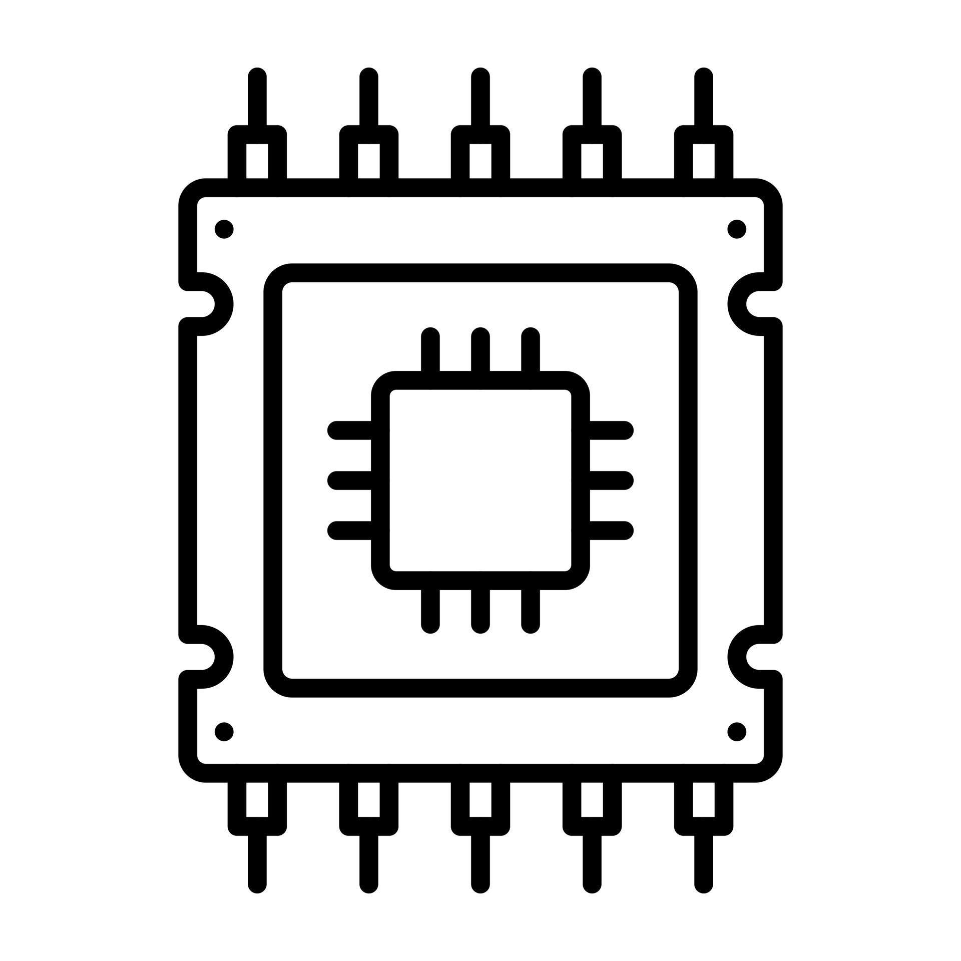 Microprocessor vector icon 21729310 Vector Art at Vecteezy