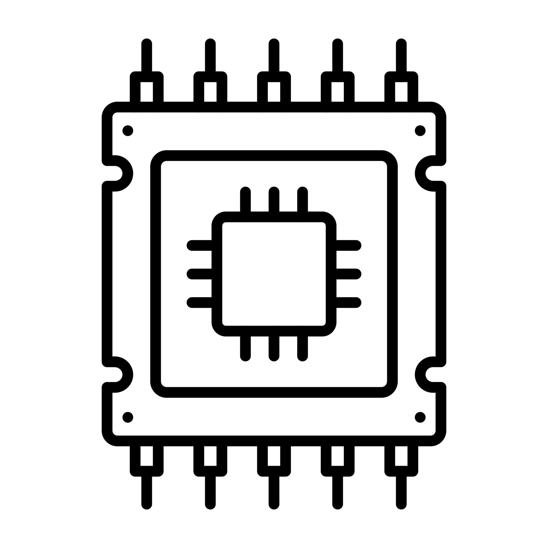 microprocesador vector icono 21729310 Vector en Vecteezy