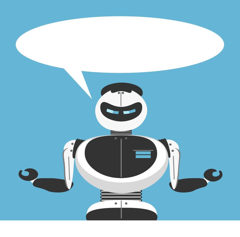 Chatbot robot concept. Dialog help service. Bot with speech message ... Chatbot robot concept. Dialog help service. Bot with speech message ...