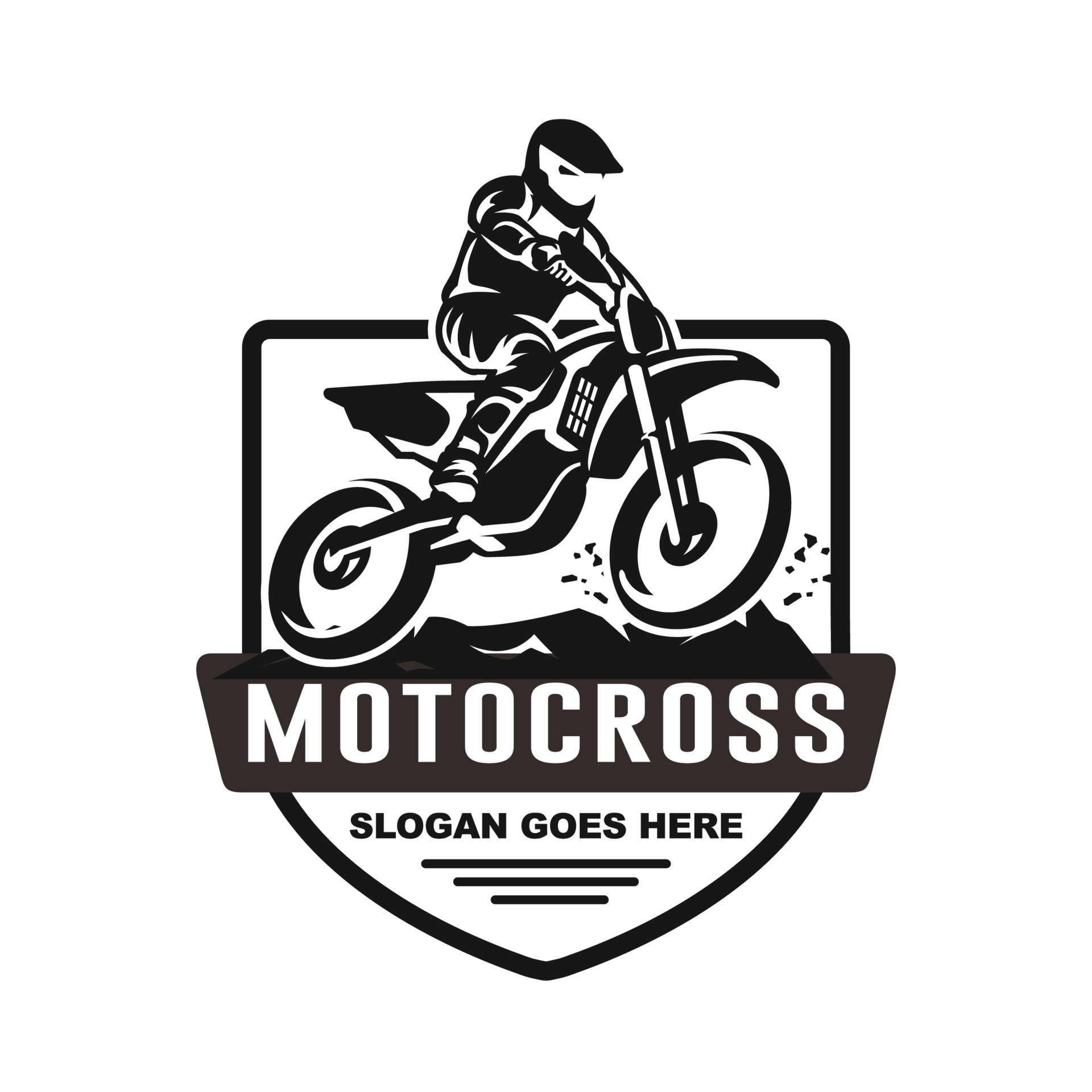 Motocross Logo Template Design Vector 21734185 Vector Art At Vecteezy