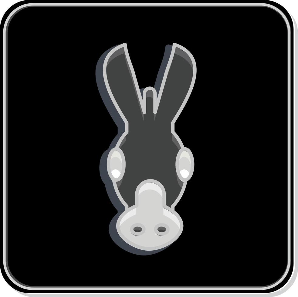 icono burro. relacionado a animal cabeza símbolo. sencillo diseño ... icono burro. relacionado a animal cabeza símbolo. sencillo diseño ...