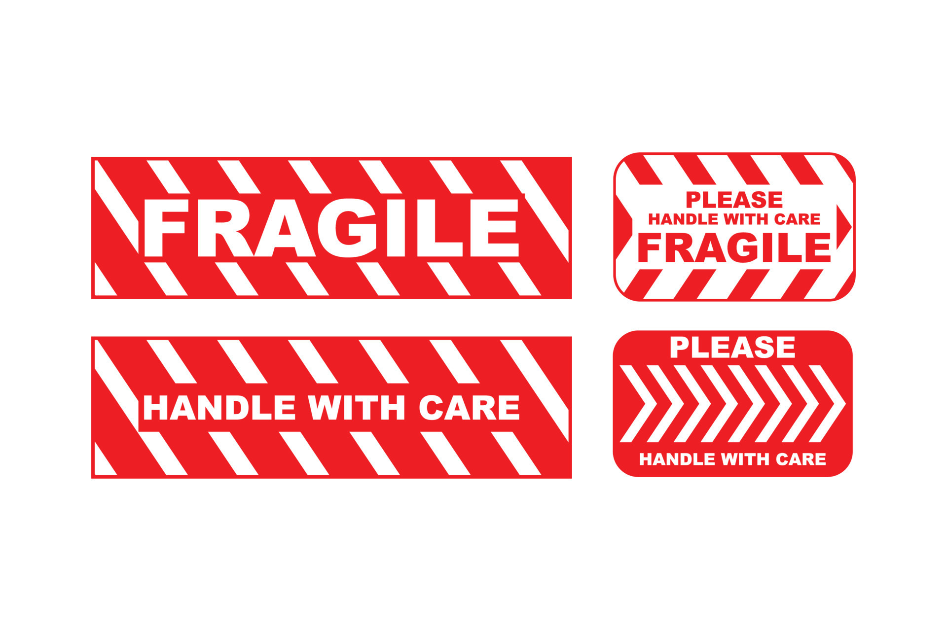 Fragile Sticker Design 21737548 Vector Art At Vecteezy