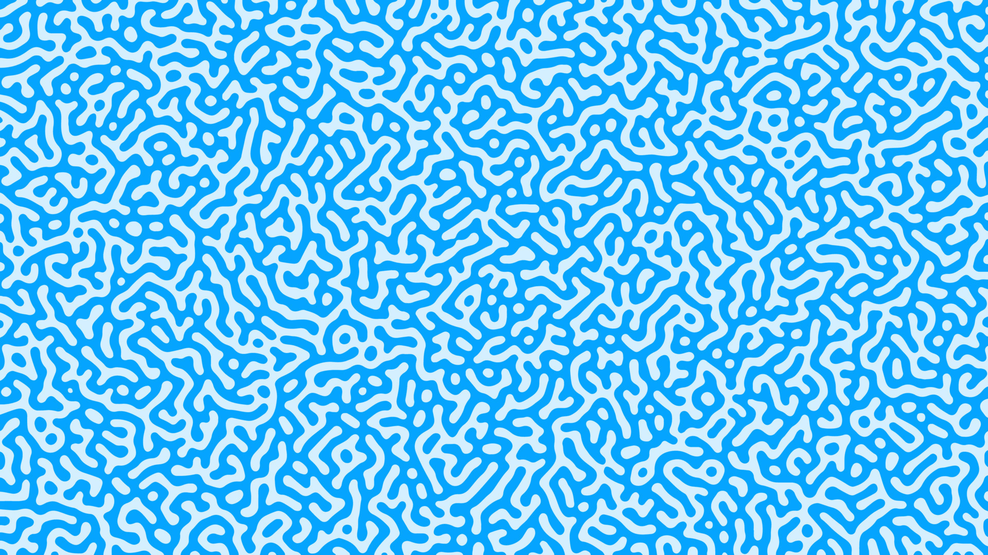 Blue Turing Reaction Background Abstract Diffusion Pattern With