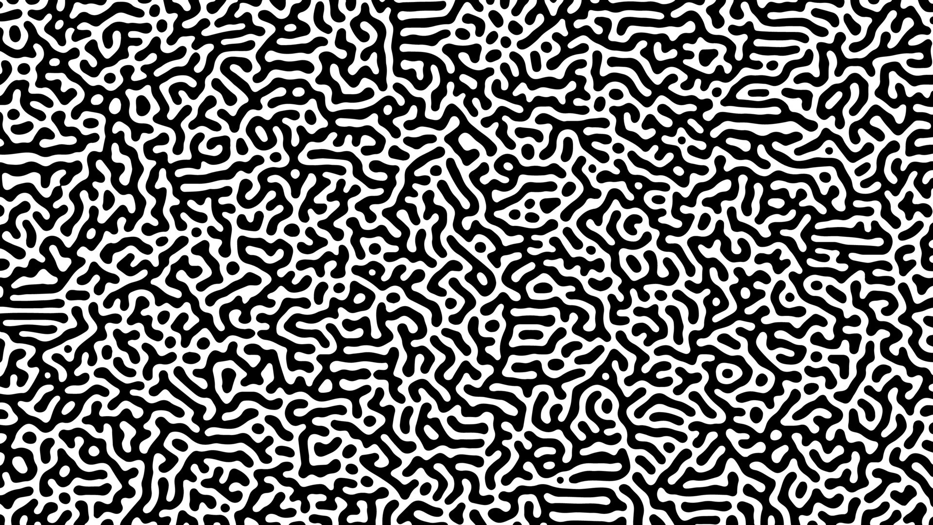 Monochrome Turing Reaction Background Abstract Diffusion Pattern With