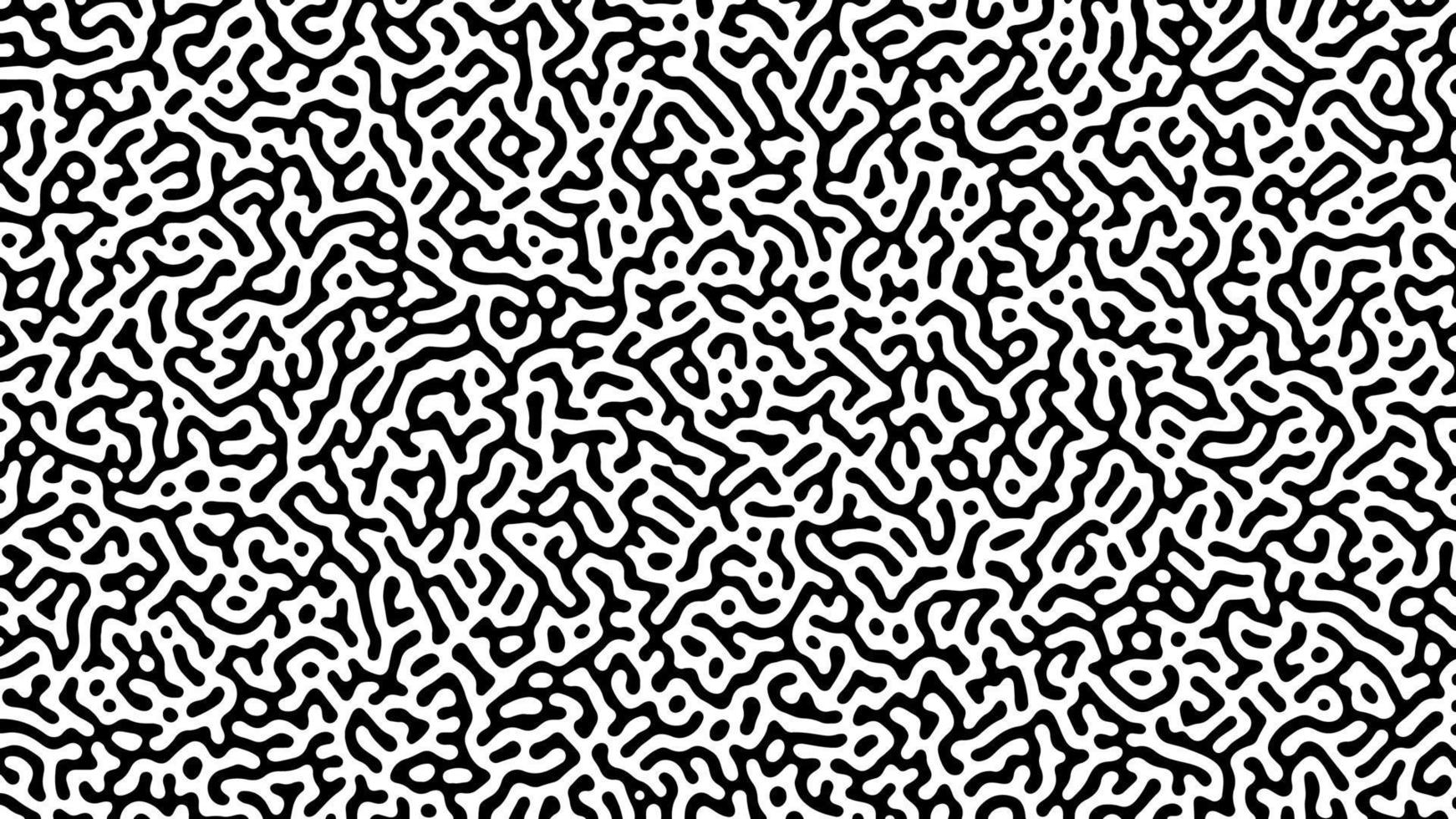 Monochrome Turing Reaction Background Abstract Diffusion Pattern With