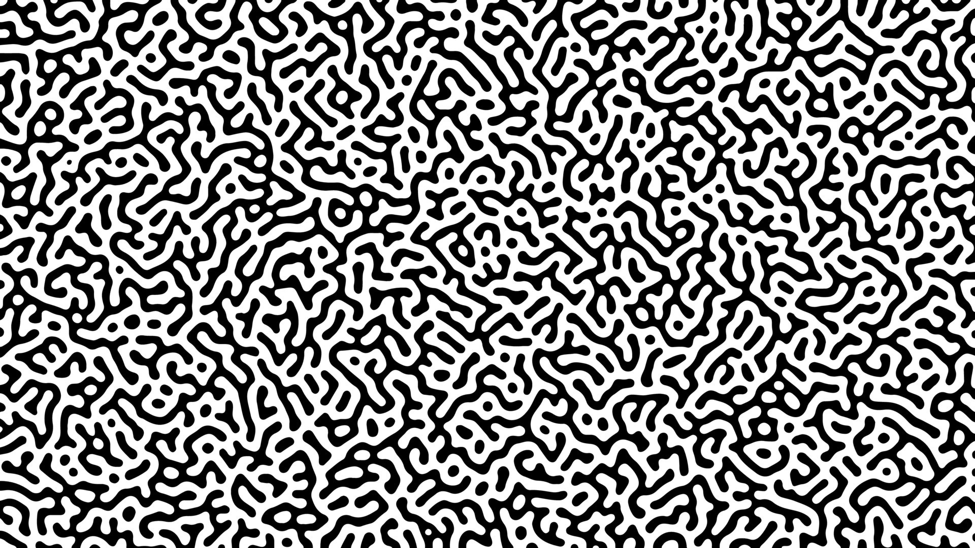 Monochrome Turing Reaction Background Abstract Diffusion Pattern With