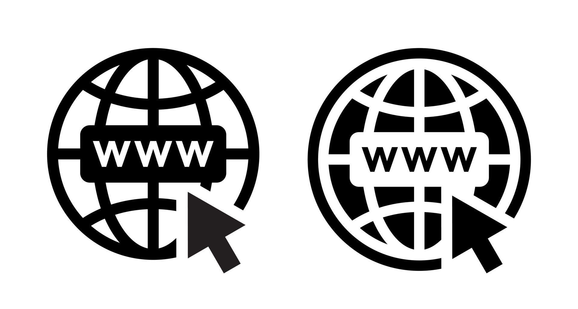 Website URL icon vector. Internet http address concept 21739739 Vector Art at Vecteezy