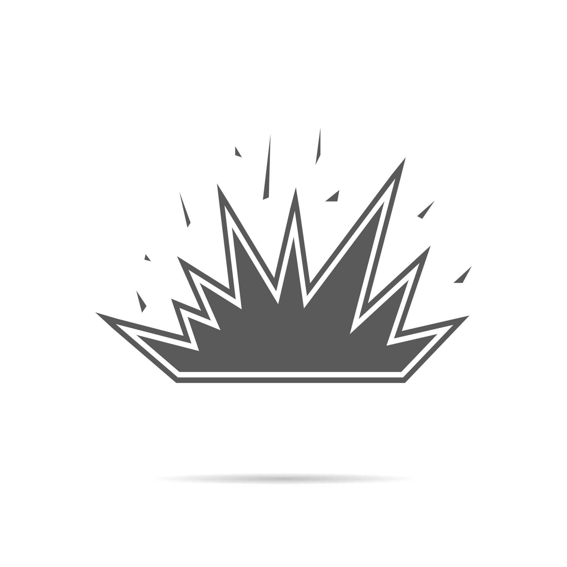 Explosion icon vector in flat style. Explode concept 21739747 Vector ...