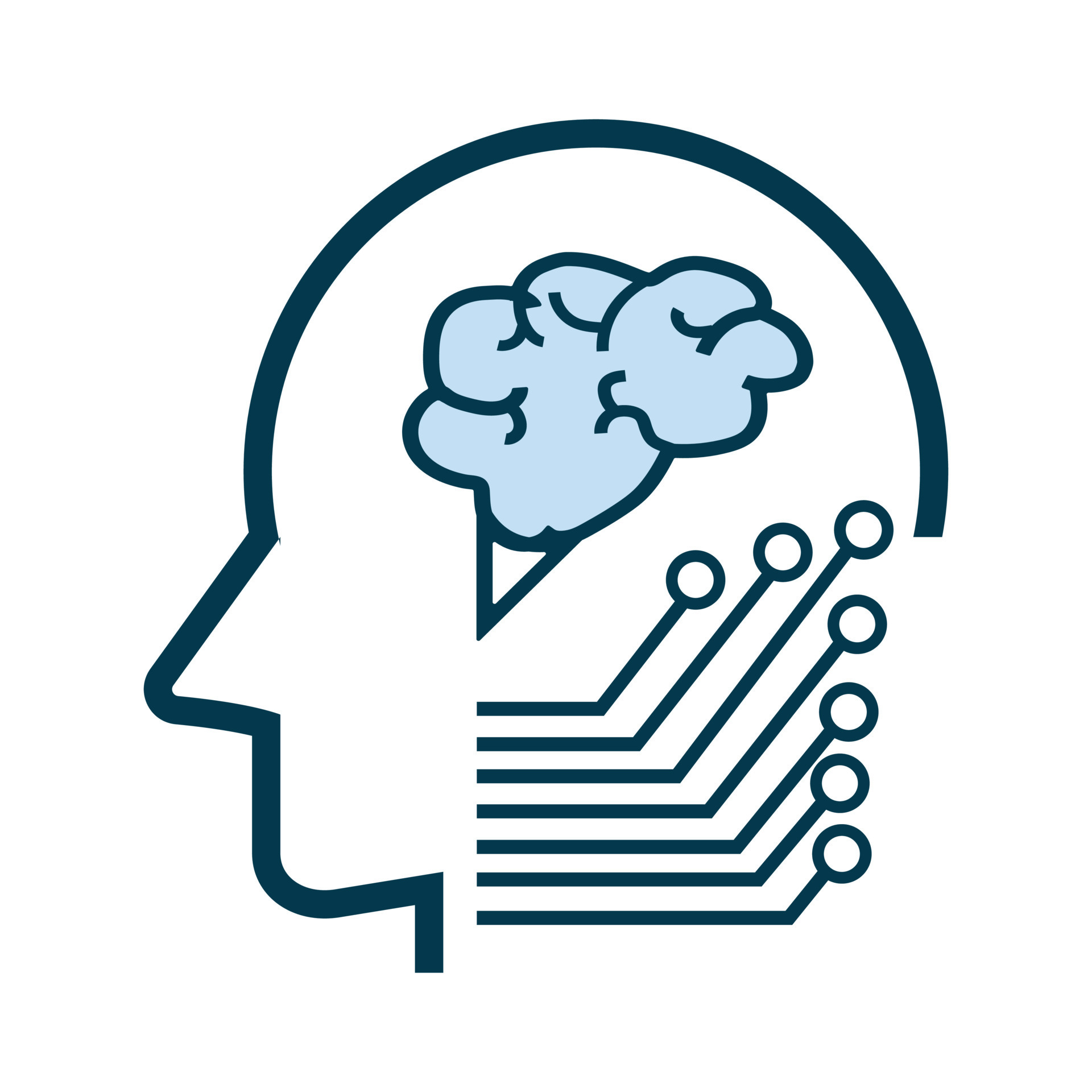 Ai Artificial Intelligence Icon Symbol Technology System And Artificial Intelligence Head And