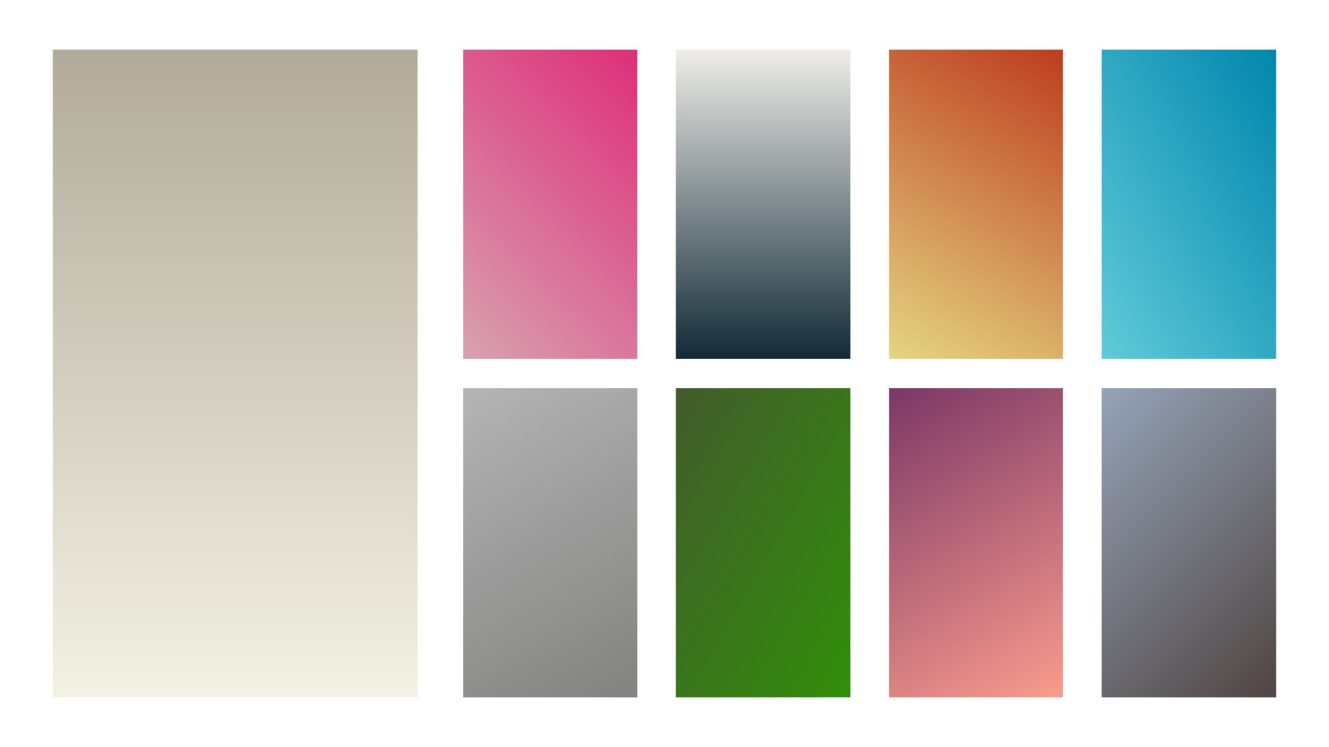 Set of nine colorful gradient backgrounds. Collection of gradients for ...