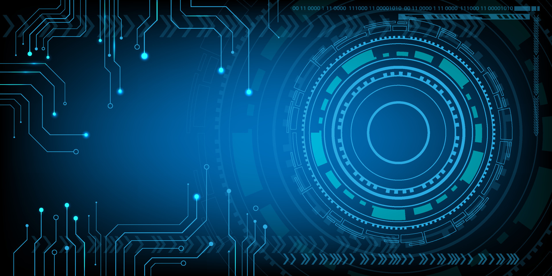 Computer Chip Electronic Circuit Board Vector For Technology And