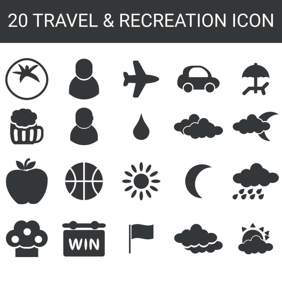 collection of frequently used essential icons. Suitable for design ...