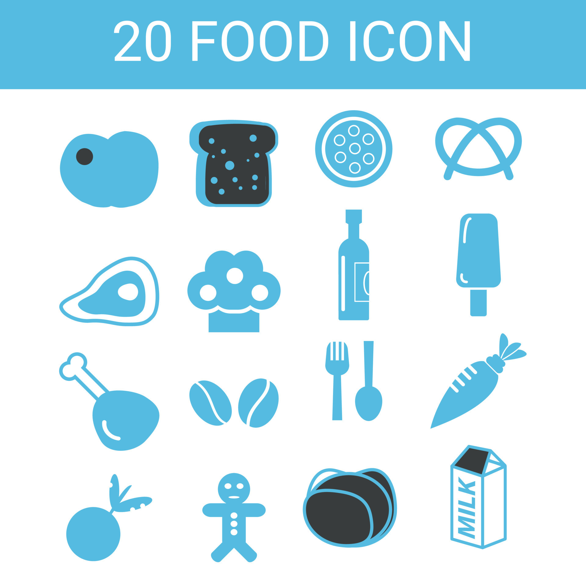Collection Of Frequently Used Essential Icons Suitable For Design