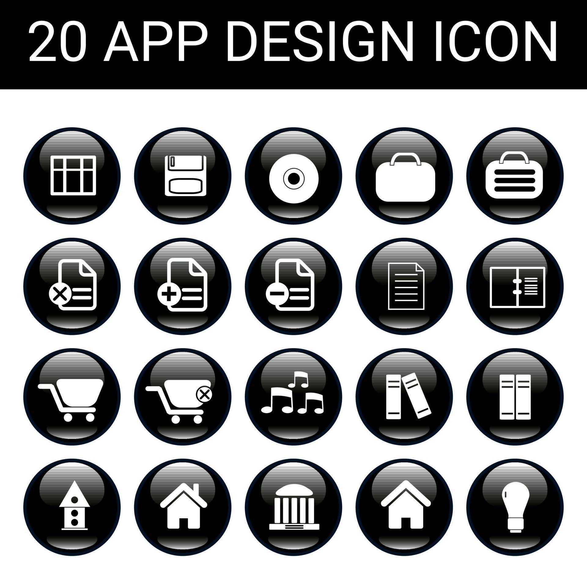 collection of frequently used essential icons. Suitable for design ...