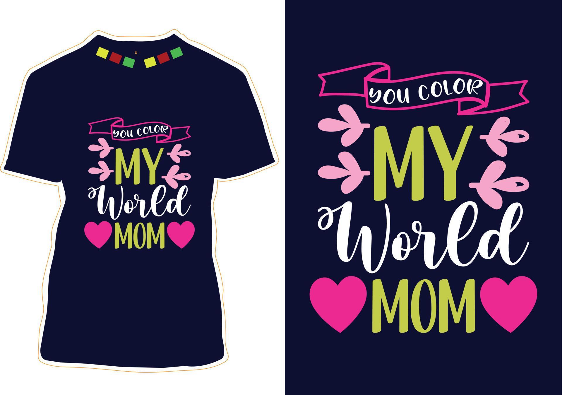 Mom Typography T Shirt Design 21743304 Vector Art At Vecteezy