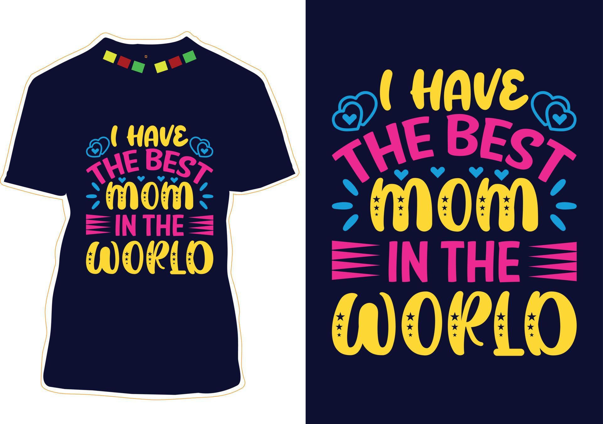 Mom Typography T Shirt Design 21743313 Vector Art At Vecteezy