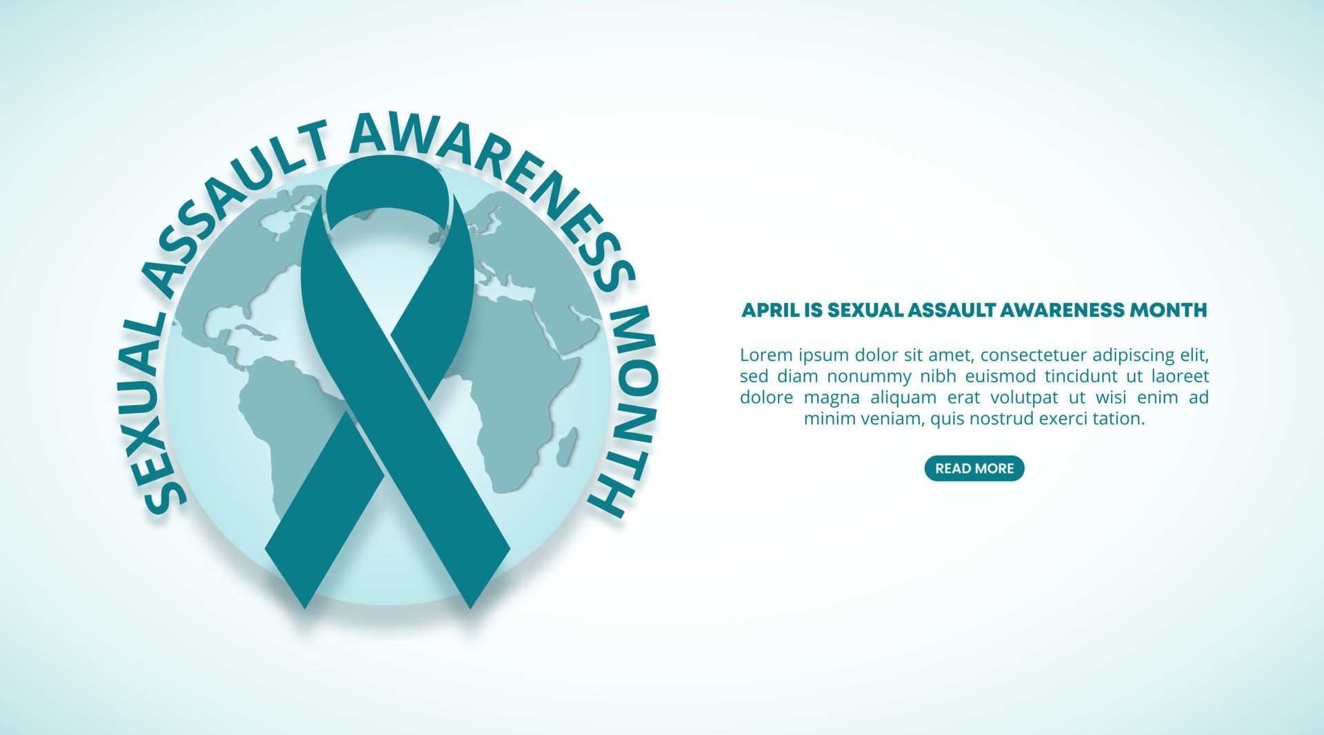 Sexual Assault Awareness Month With A Cutting Paper And The Earth