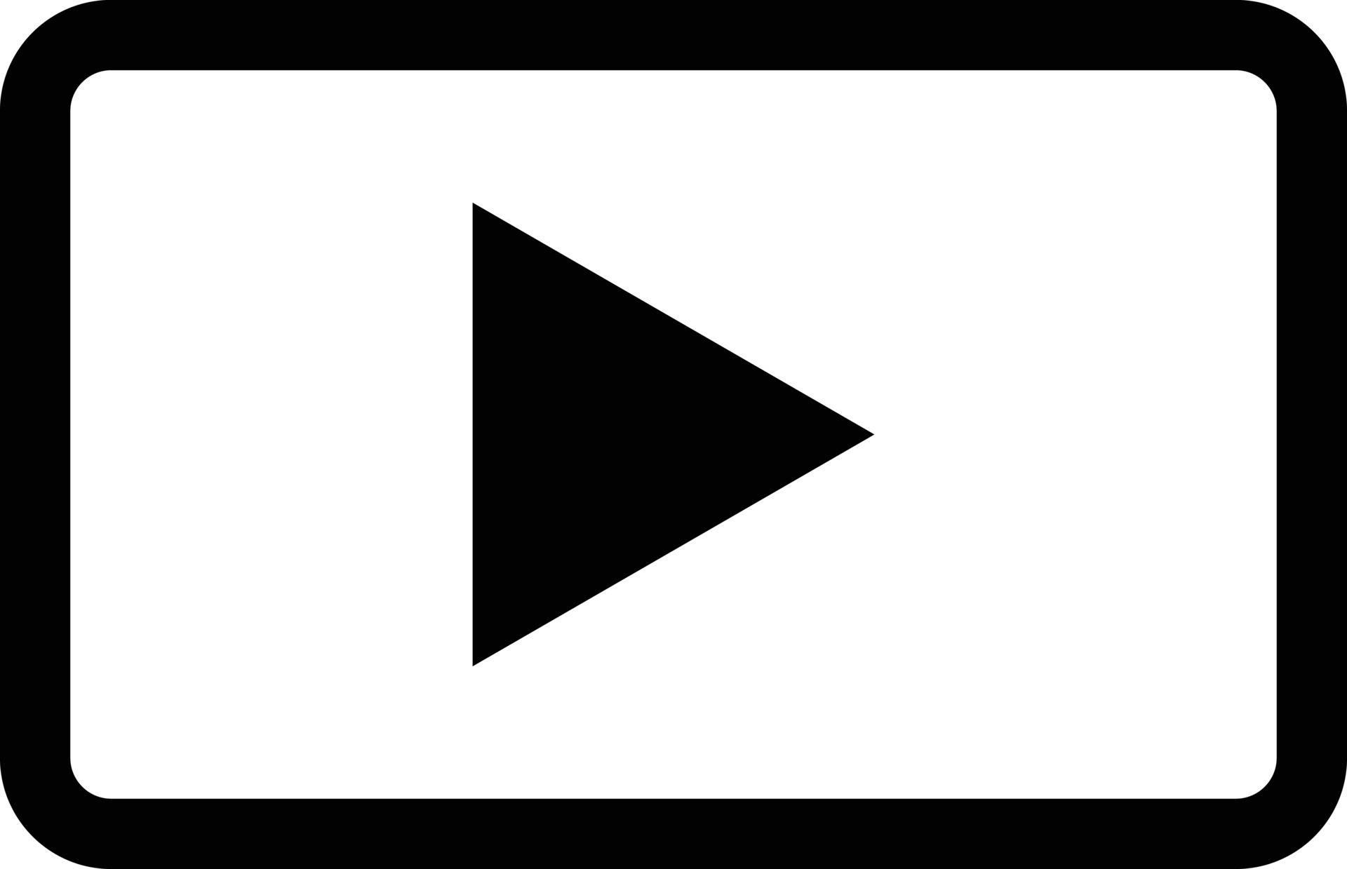 Video player button . Rectangular play button icon vector 21745849 Vector Art at Vecteezy