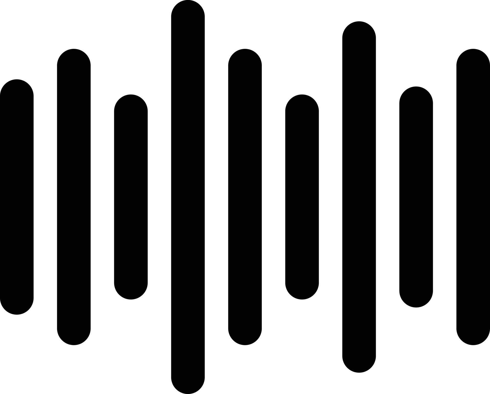 Sound wave icon vector isolated on white background 21745950 Vector Art ...