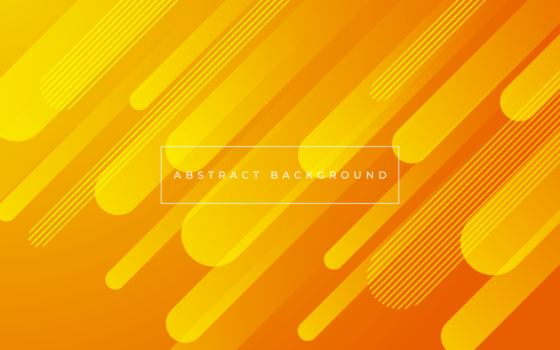 Abstract Orange Modern Geometric Dynamic Rounded Shape Background