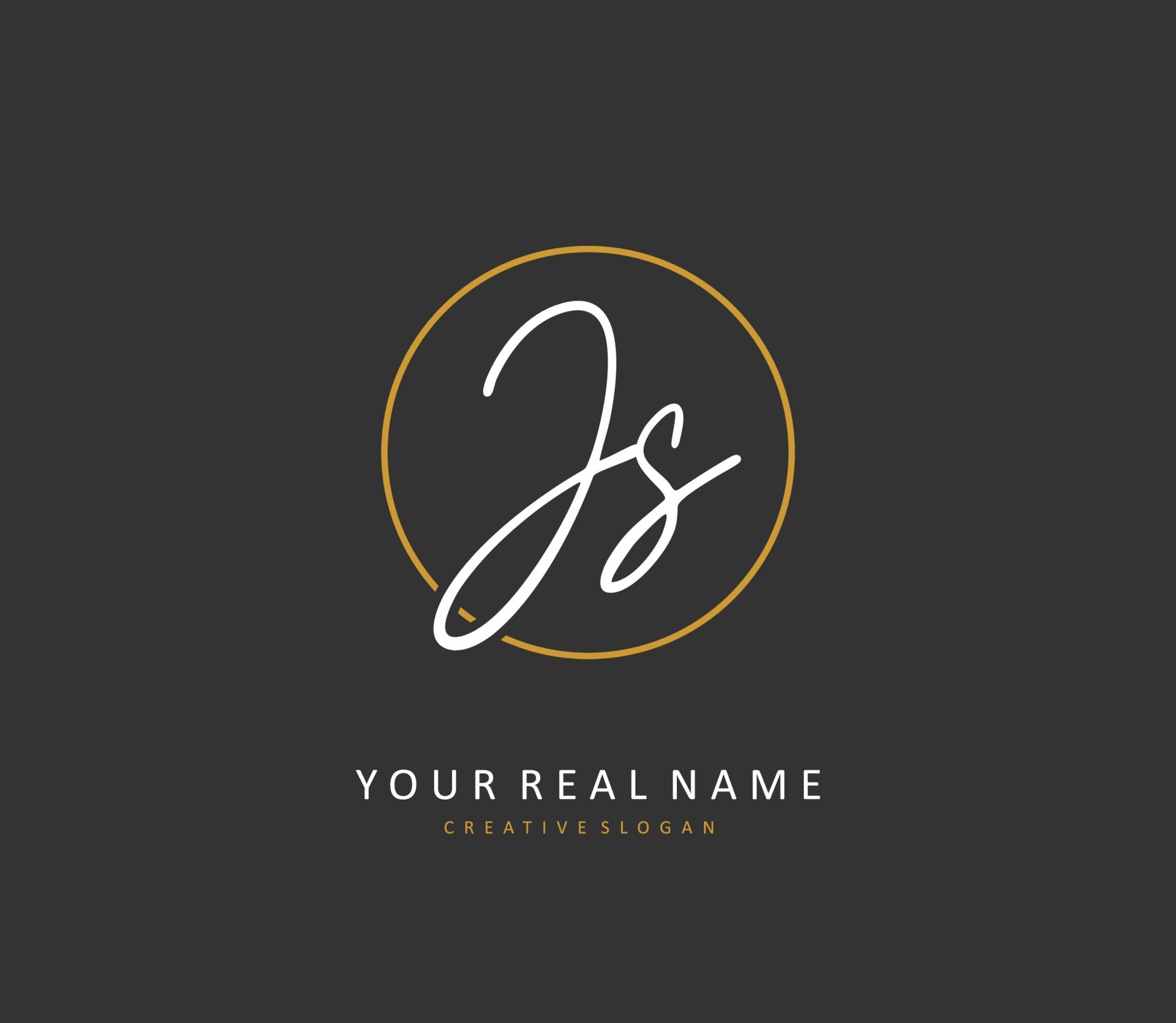 J S JS Initial letter handwriting and signature logo. A concept ... J S JS Initial letter handwriting and signature logo. A concept ...