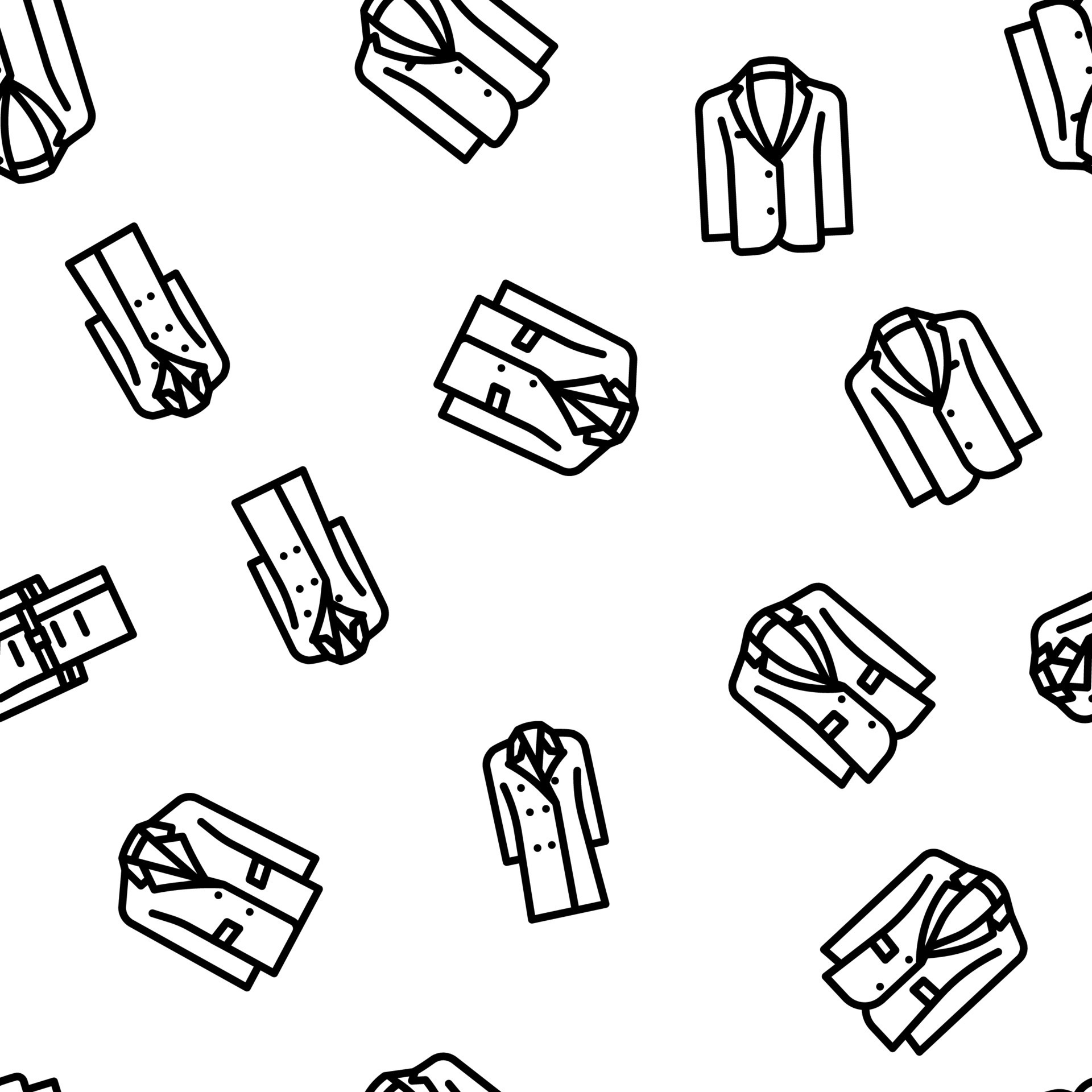 Outerwear Male Clothes Vector Seamless Pattern 21752274 Vector Art At
