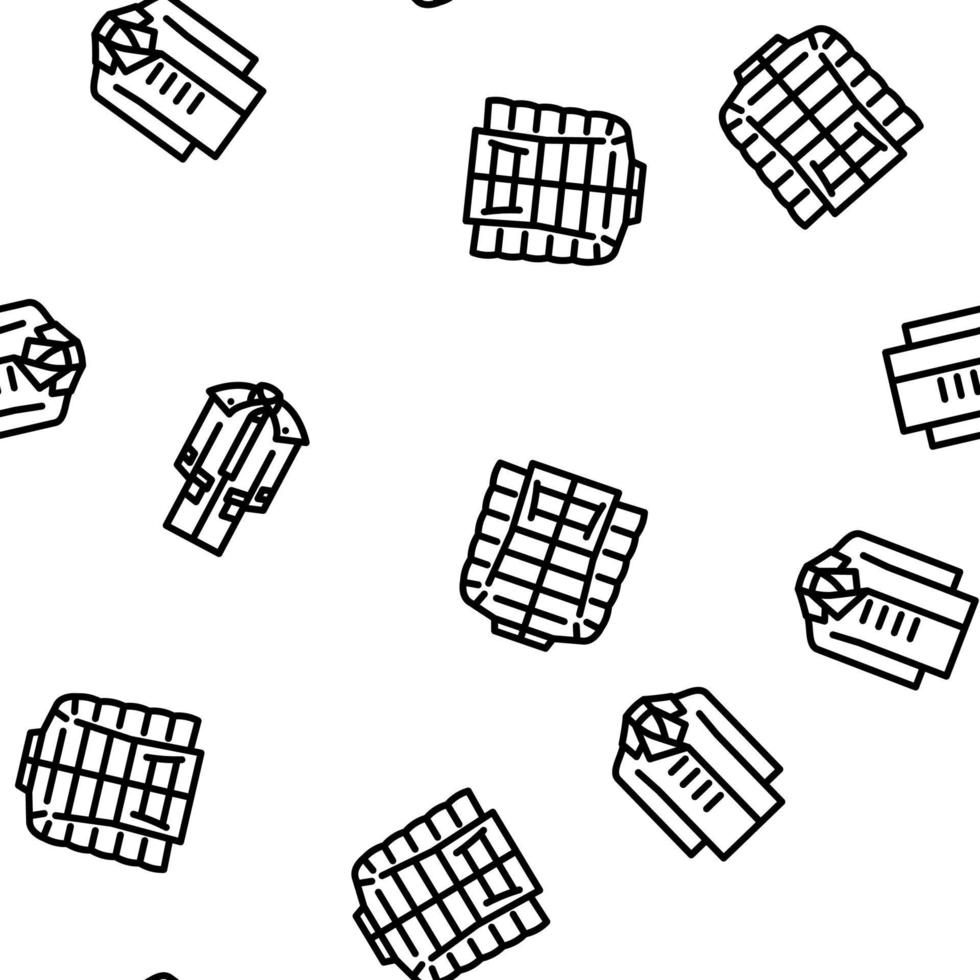 Outerwear Male Clothes Vector Seamless Pattern 21752609 Vector Art At