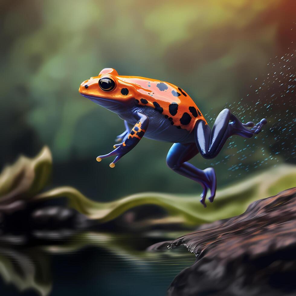 Poison Dart Frog. AI Generated 21753581 Stock Photo at Vecteezy Poison Dart Frog. AI Generated 21753581 Stock Photo at Vecteezy