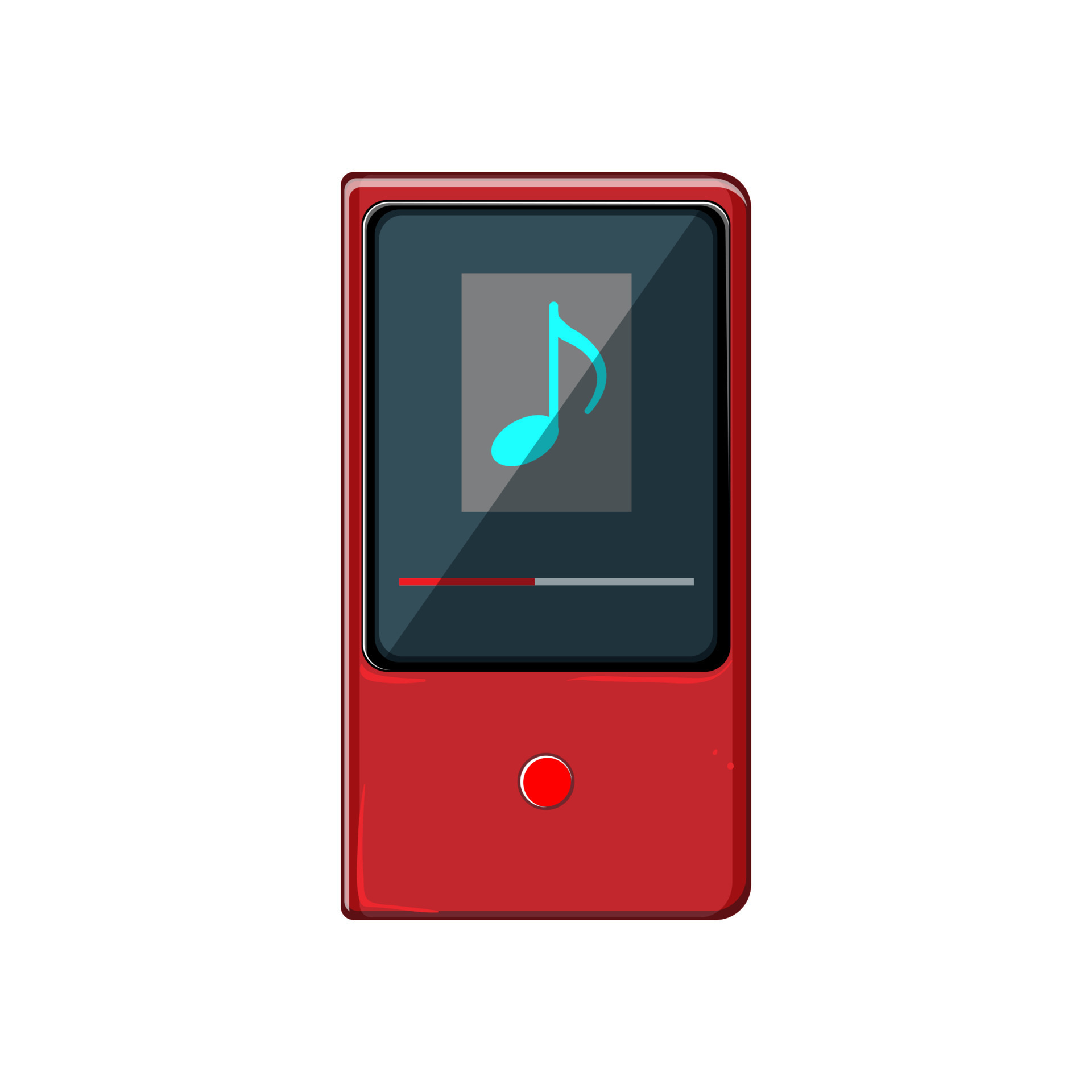 digital hifi mp3 player cartoon vector illustration 21754891 Vector Art at Vecteezy